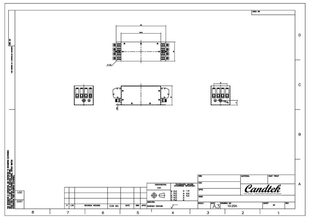 FC100-025-01 25A – Product: EMI/EMC/RFI Candtek filters for RCD